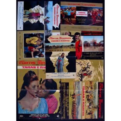 Photo Cards Taras The Magnificent Tony Curtis Yul Brynner Brad Dexter ...