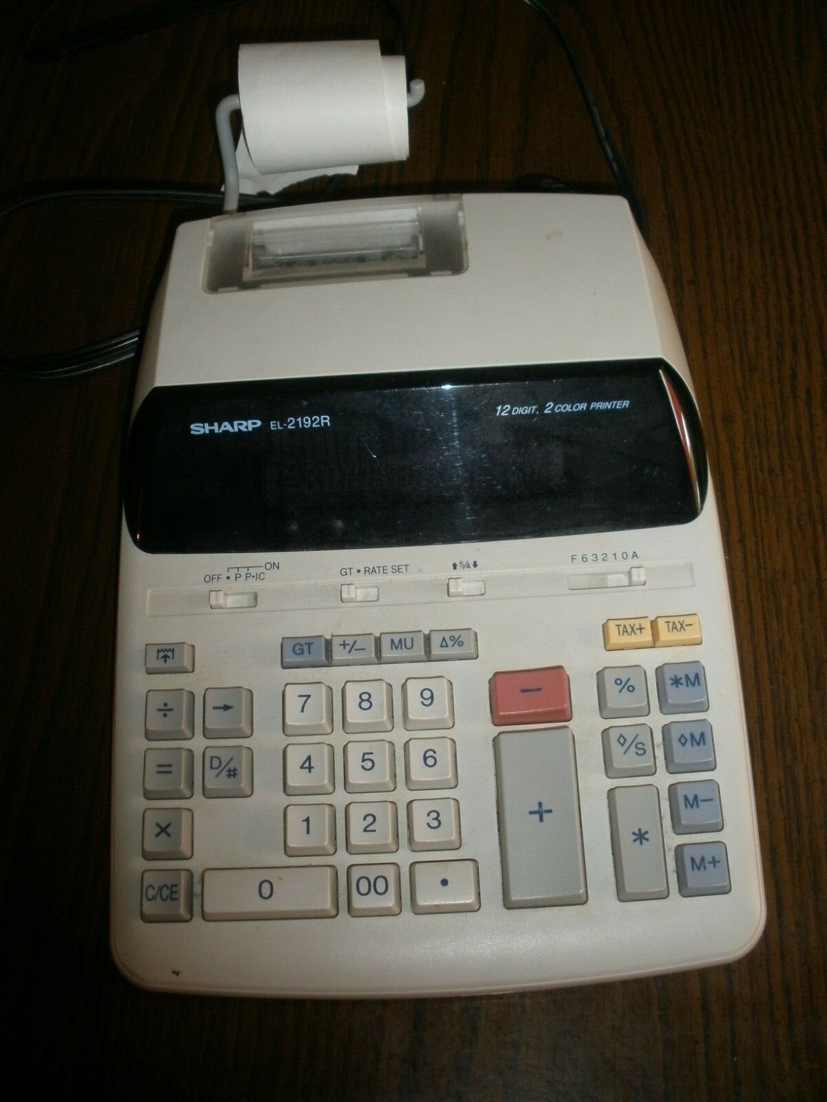 Sharp EL-2192R Calculator - Electric, paper or paperless tested & works ...