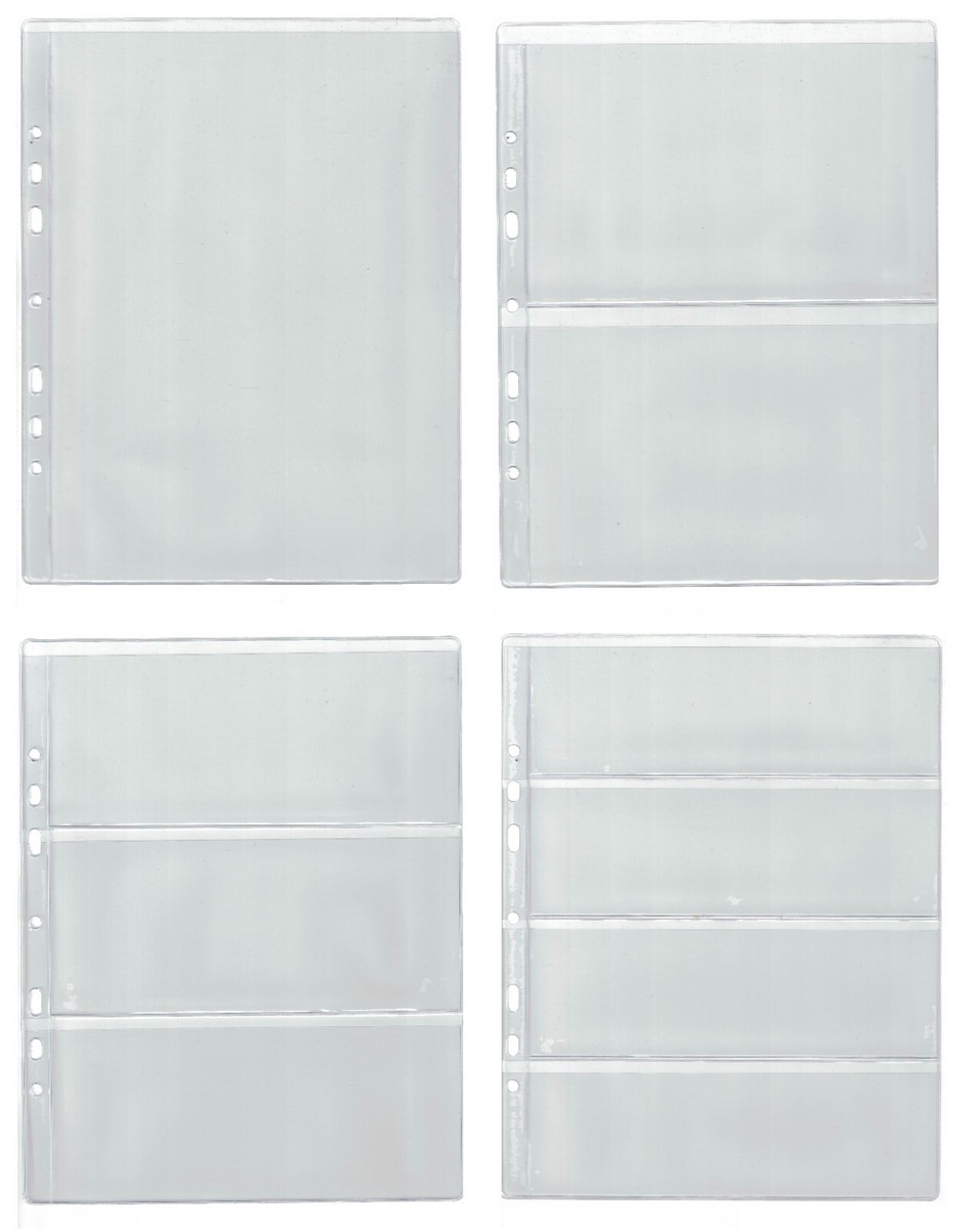 Medal Collection Dividers Clear & Red/Black Dividers - Refill Pages For ...