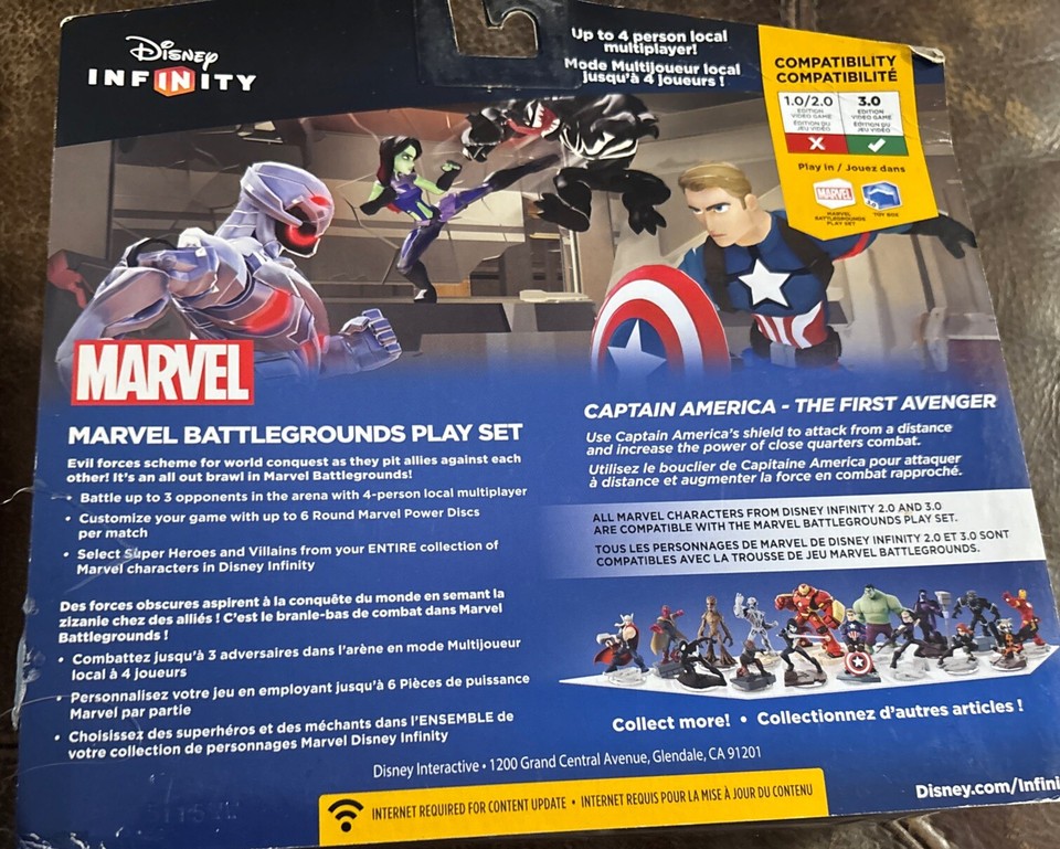 Disney Infinity 3.0 Marvel Battle Grounds Civil War Captain America ...