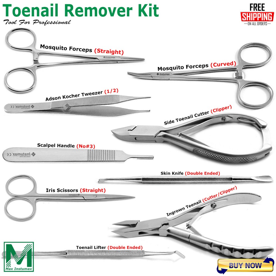Professional Toenail Removal Kit Ingrown Cutter Nipper Podiatry Nail ...
