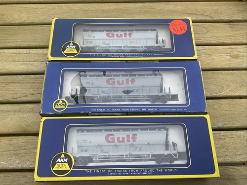 3 HO Gulf Center Flow Hopper Car 5427 RTR Vintage AHM Original Boxes | eBay