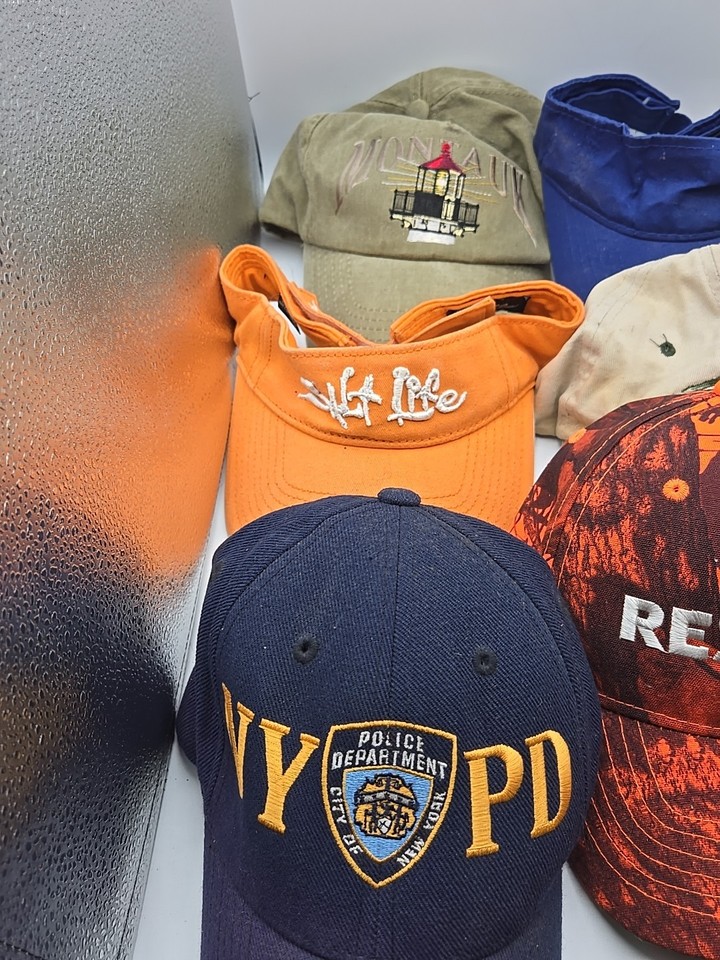 Lot Of 9 Hats - Visors SnapBack and Strap back Hat Cap Mossy Oak ...