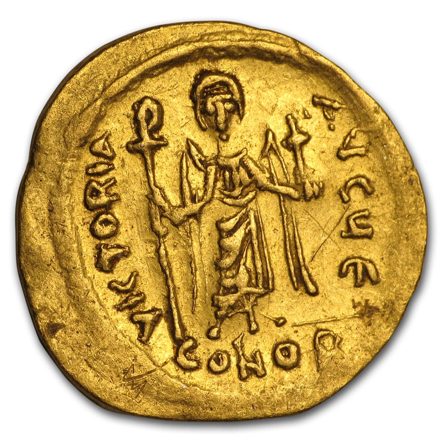 Byzantine Gold Solidus Emperor Phocas (602-610 AD) Ch VF | eBay