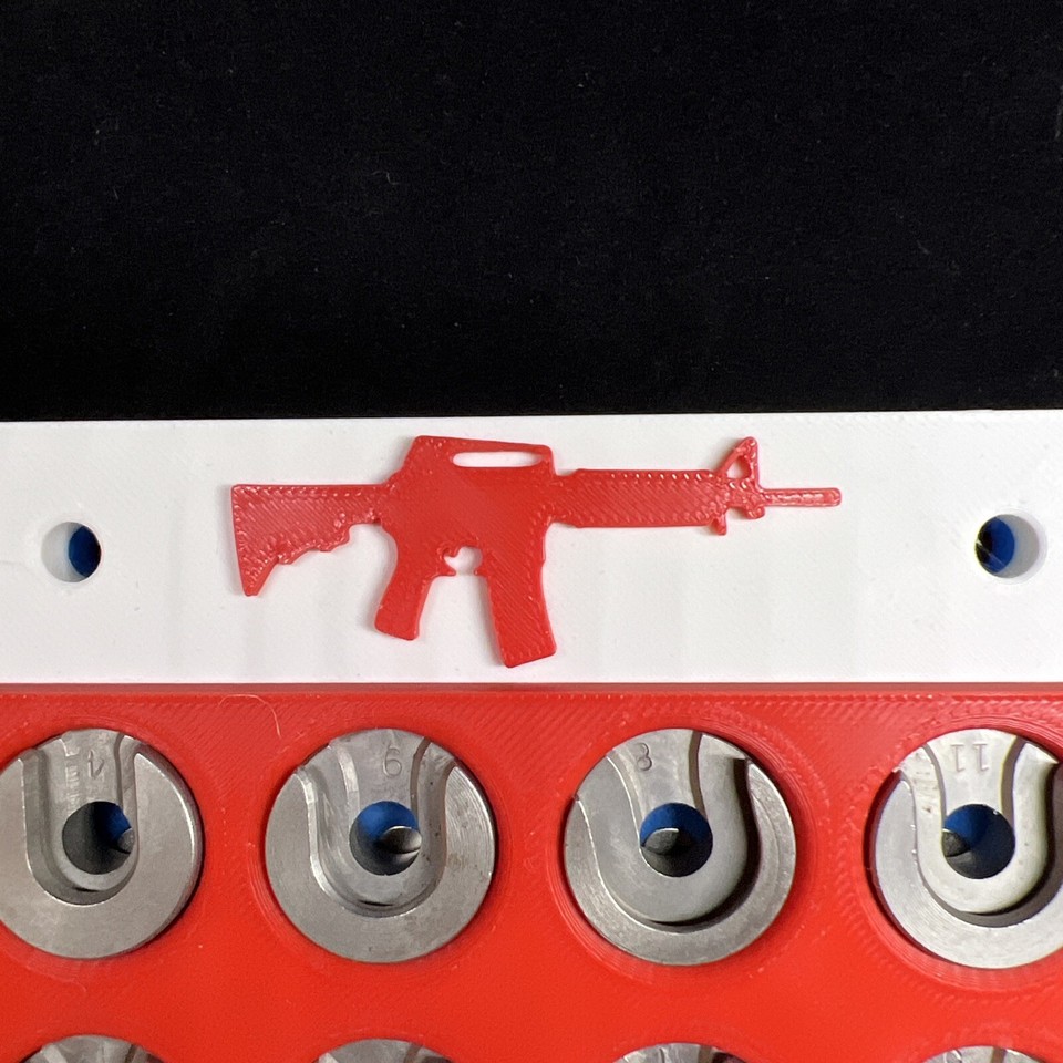 Reloading Shell Holder Wall Mount Storage Organizer Fits RCBS Hornady ...