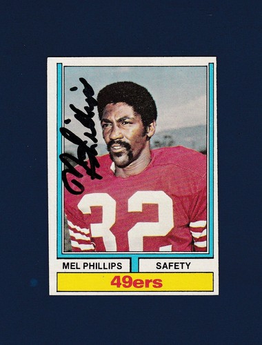Mel Phillips signed San Francisco 49er's 1974 Topps football card | eBay
