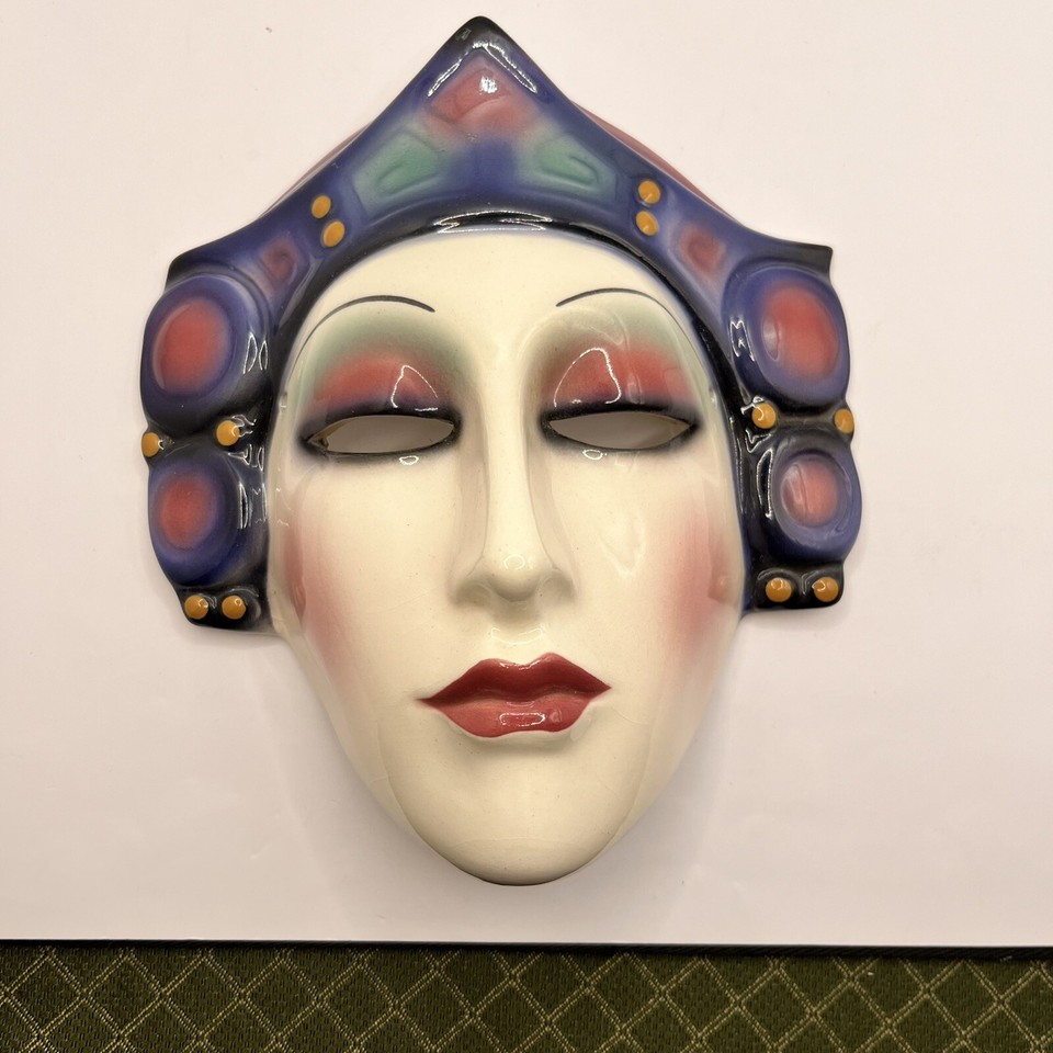 Vintage 1988 Clay Art Ceramic Mask - Wall Art | eBay