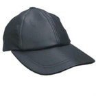 Black Leather One Size Baseball Cap | eBay