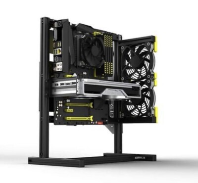 Veddha Grider Alpha Case Open-Air Cooling Design PC Gaming Desktop Case ...
