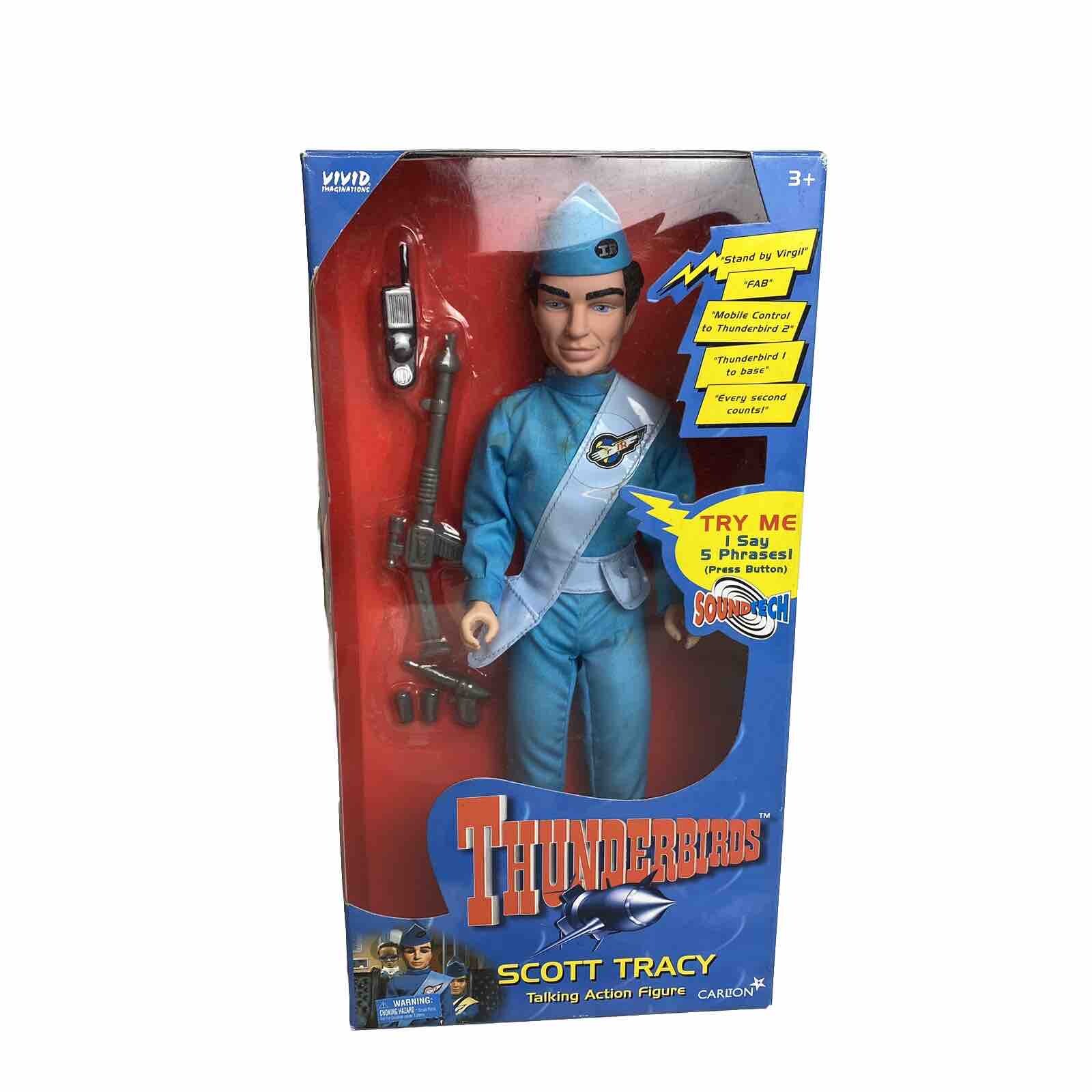 1999 Carlton THUNDERBIRDS Scott Tracy 12" Talking Action Figure