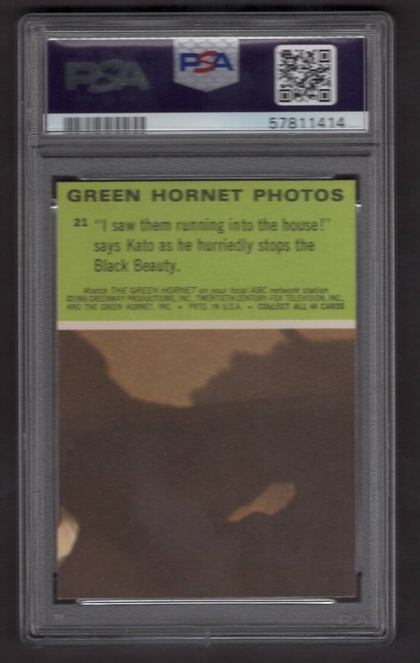 1966 BRUCE LEE ROOKIE RC PSA 8 * 1st photo of just Bruce Lee* KATO ...