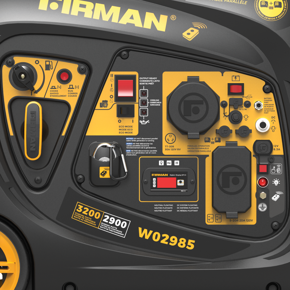 FIRMAN W02985 3200W Remote Start Inverter Portable Generator | eBay