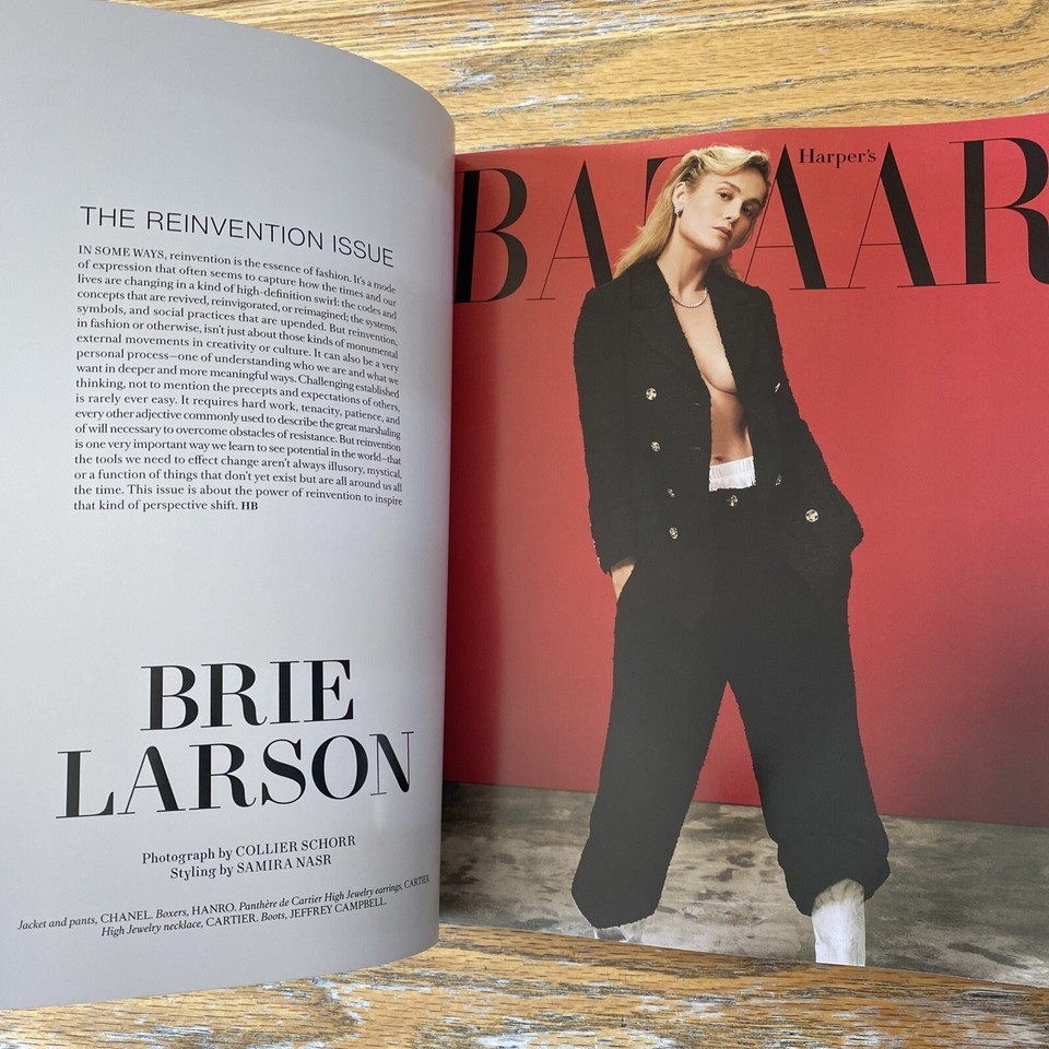 Harper's Bazaar Magazine April 2023 Brie Larson | eBay
