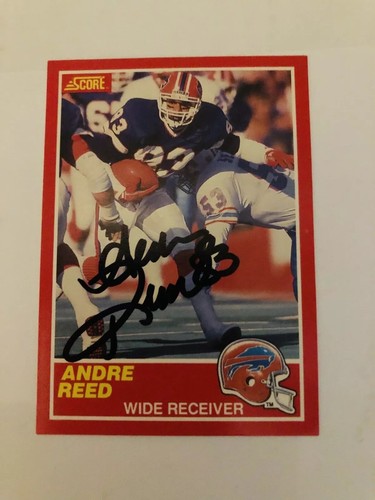 Andre Reed Autographed Card Bills | eBay