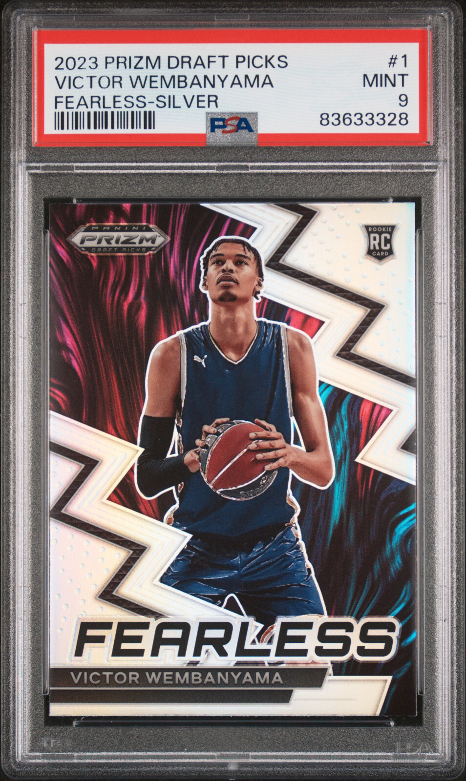 2023 Panini Prizm Draft Picks - Silver Fearless #1 Victor Wembanyama ...