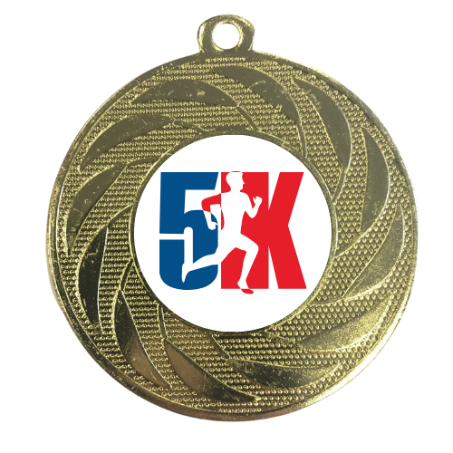5K Running Medal 50mm Fun Run Charity Event Award FREE Engraving & UK P ...