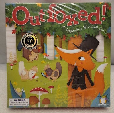 Gamewright Outfoxed! A Cooperative Clue Whodunit Board Game for Kids 5 ...