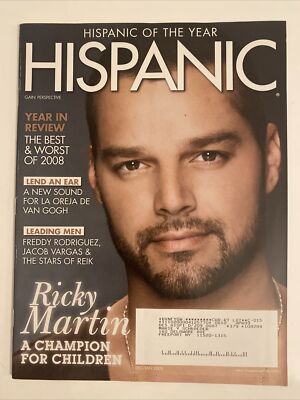 RICKY MARTIN HISPANIC MAGAZINE DECEMBER/JAN 2009 Freddy Rodríguez Jacob ...