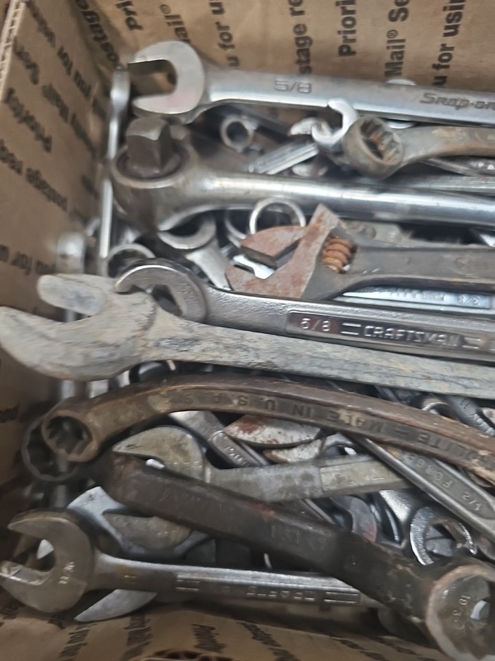 K937- Box of USA WRENCHES - ALL USA- including Crafsman and others - 19 ...