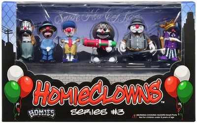 NEW HOMIES CLOWNS SERIES 3 FIGURES SET OF 6 PCS 2 INCH OUT OF ...