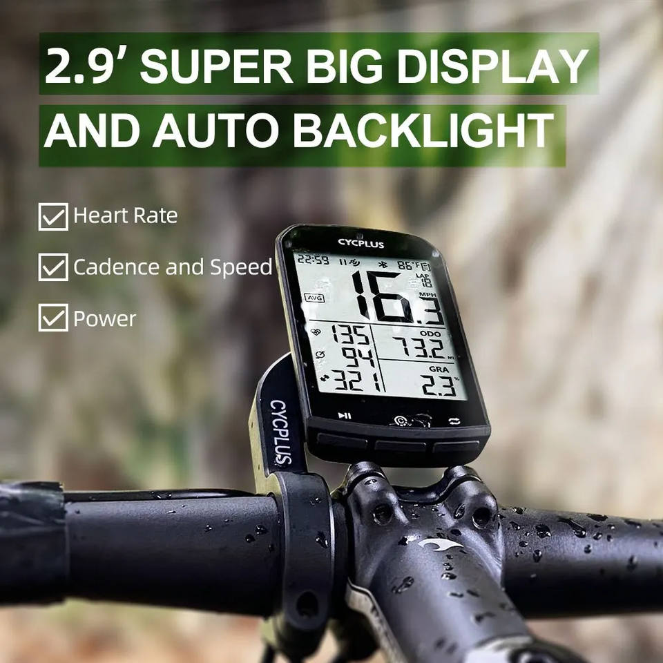 GPS Bike Computer Wireless M1 Waterproof Speedometer Odometer ANT+ ...