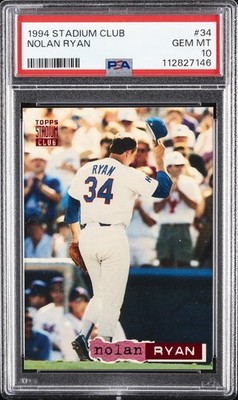 1994 STADIUM CLUB #34 NOLAN RYAN PSA 10 | eBay