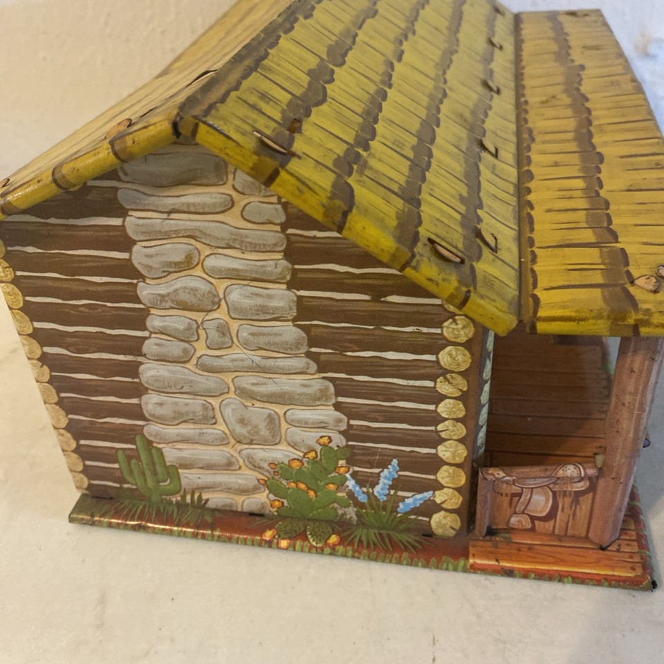 MARX ROY ROGERS BAR M RANCH TIN CABIN | eBay