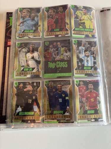 TOP CLASS 2025 FULL SET 9 CARD UNBEATABLE MESSI,RONALDO,HAALAND,MBAPPE ...