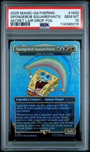 2025 Magic The Gathering SpongeBob SquarePants Secret Lair Drop Foil ...