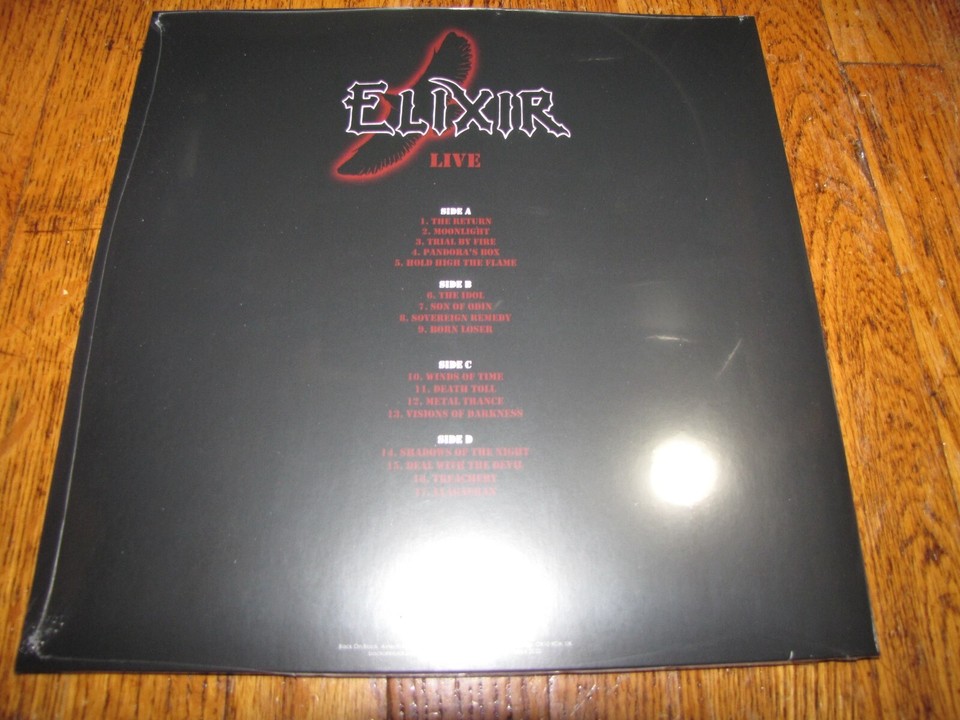 ELIXIR - LIVE - SEALED BACK ON BLACK LP | eBay
