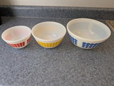 Pyrex Polka Dot Bowl (Set of 3) | eBay