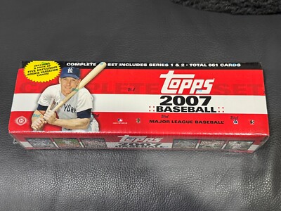 2007 Topps Baseball Complete Set - Sealed - Includes Series 1 & 2 - 661 ...