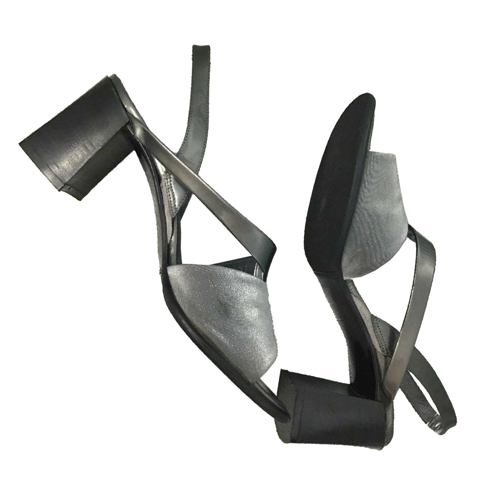 Pat Calvin New York London Sling Back Silver Formal S… - Gem