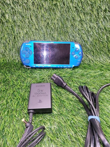 Sony PSP Handheld Console Blue Tested Works READ | eBay