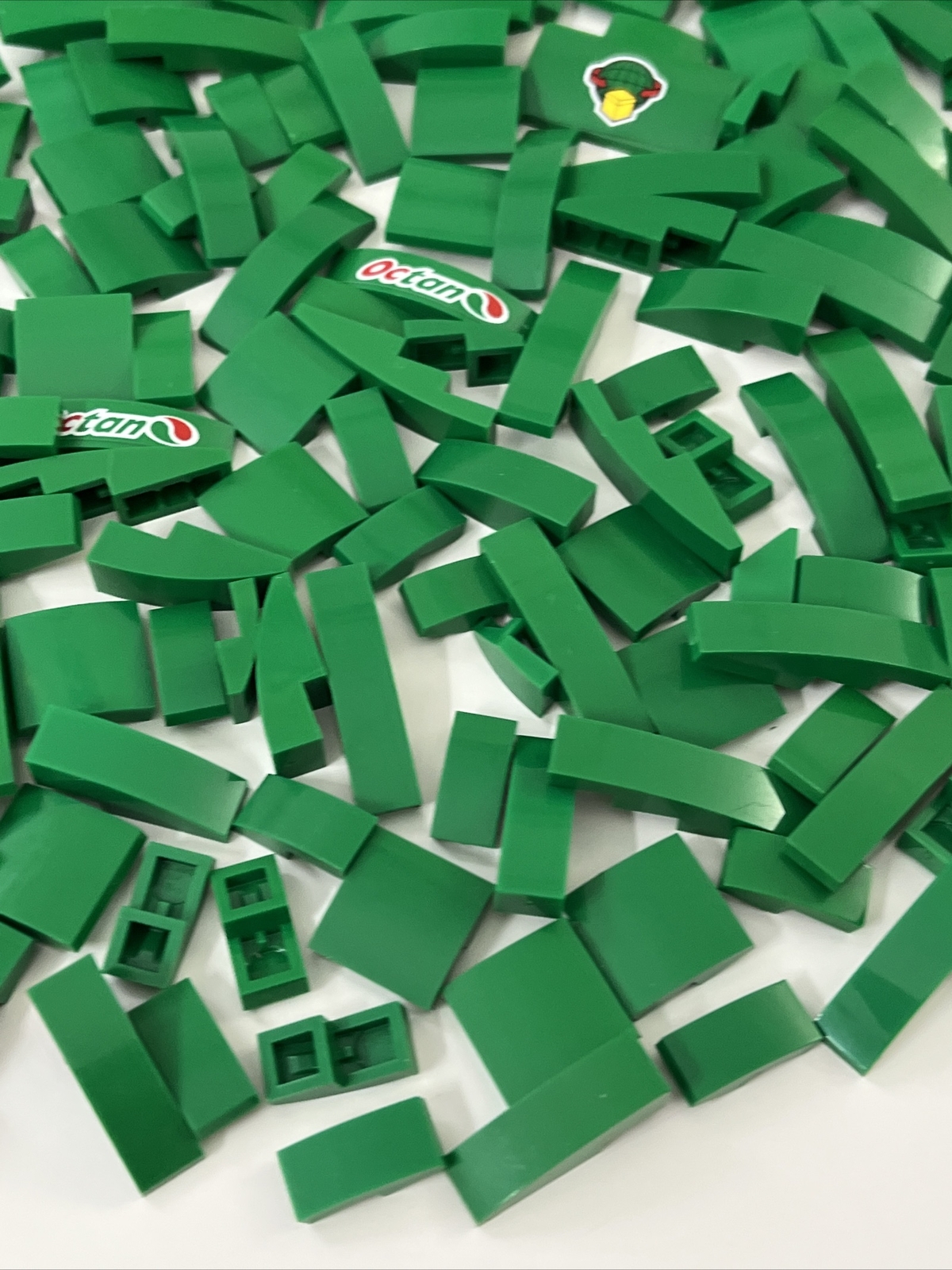 LEGO GREEN LOT 230 PCS CURVE SLOPE BRICKS VARIETY BUILDING PIECES - La ...