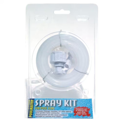 Pool Master Spray Kit for Water Slides wth Fittings, Nozzles and 14 ...