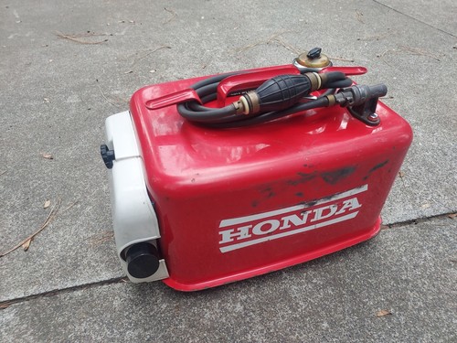 Rare Vintage Honda Marine Outboard Boat Gas Fuel Tank, Tool Kit, Oil ...