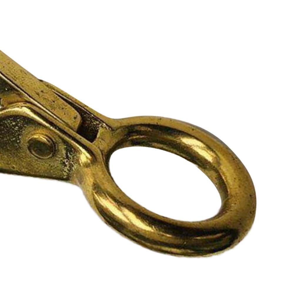 Portable Brass Marine Boat Fixed Eye Spring Snap Hook Clip | eBay