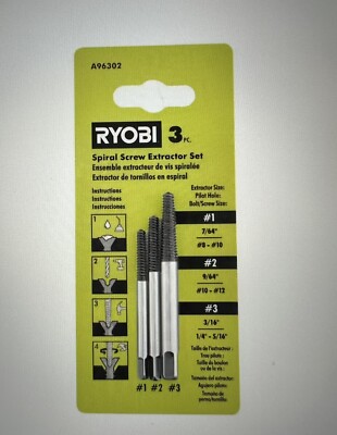 RYOBI Screw Extractor Set (3-Piece) | eBay