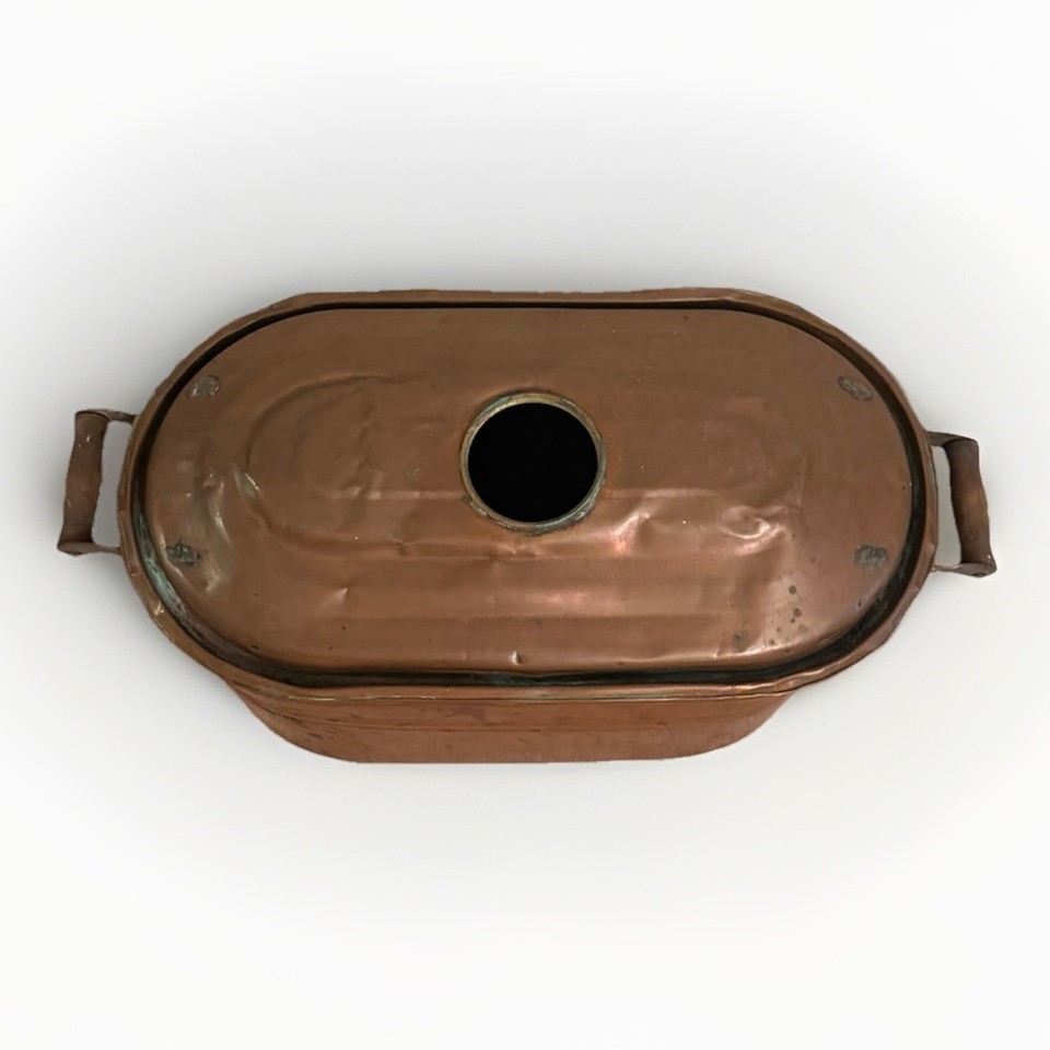 1900s Antique Copper Boiler Pot With Lid Decor Vintage Antique Large ...