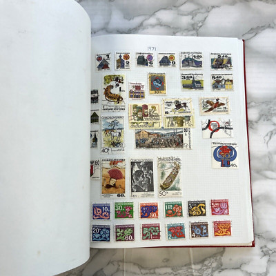 Stamp Collectors Collecting Album Bundle Stamps Red Album Stamp ...
