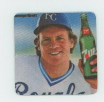 George Brett COASTER - 1970s 7Up Advertising KC Royals | eBay