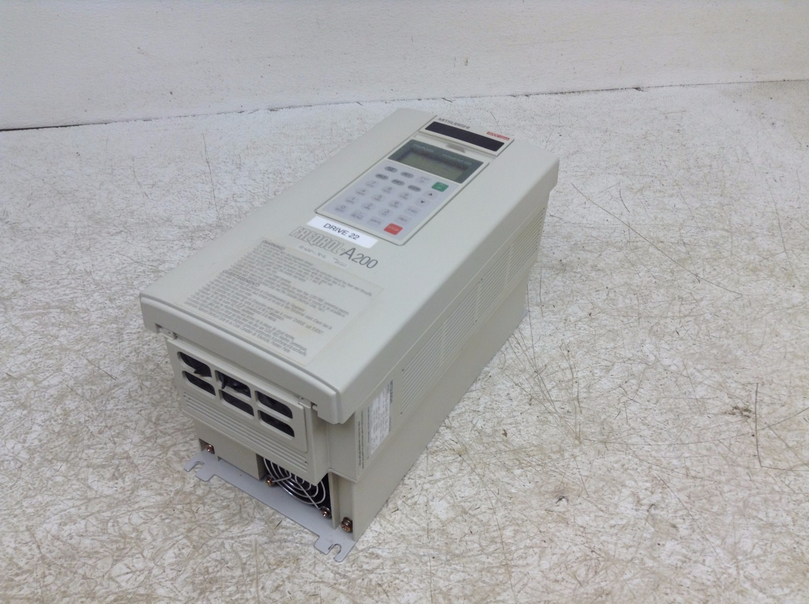 Mitsubishi FR-A240-1.5K-UL 3 HP 380-460 VAC 3 Phase Inverter Freqrol ...