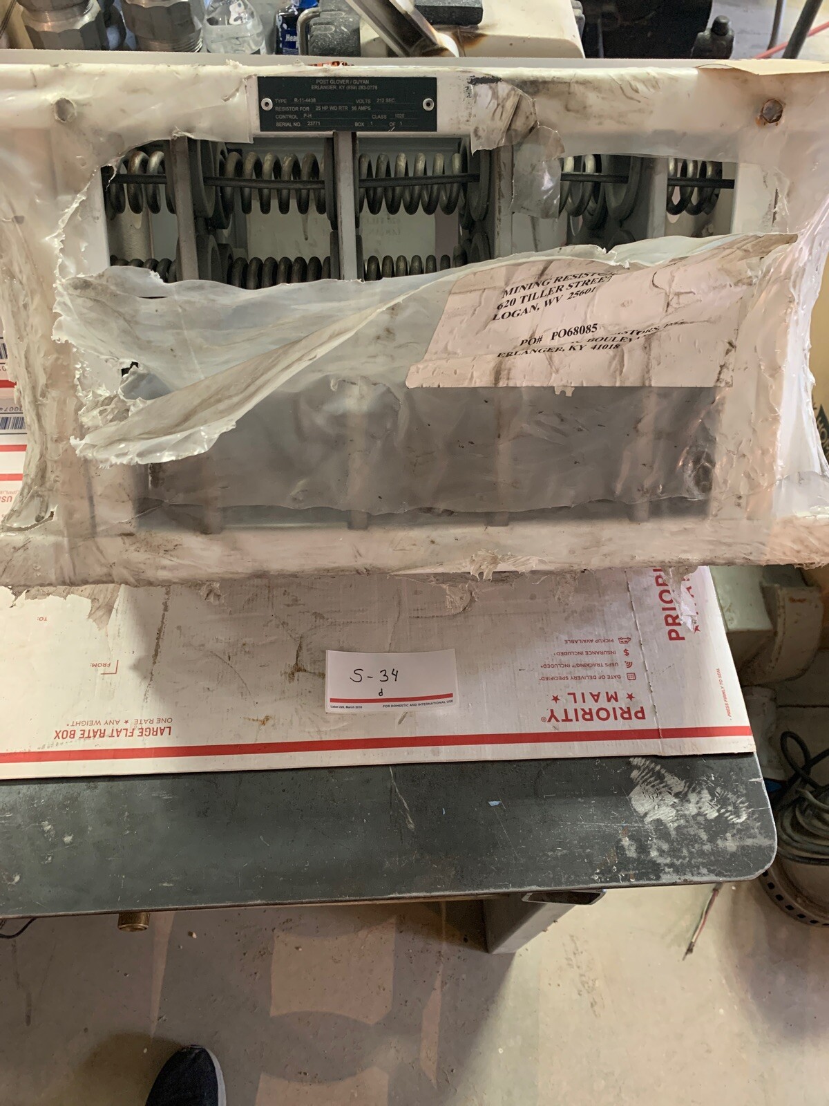 Stainless steel grid resistor Post Glover brand Mining Resistors 56 Amp ...