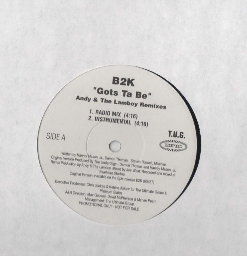 B2K Gots Ta Be Limited Edition Remixes 2003 Vinyl LP Andy & The Lamboy ...