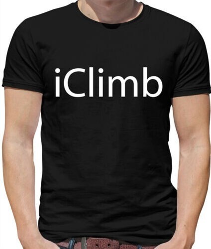 Iclimb - T-Shirt - Rock Arrampicata Climber Climb Rockclimb Mountain | eBay