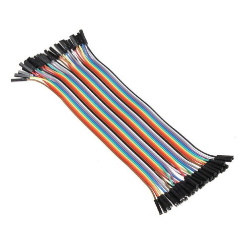 Each for 40pcs Dupont Wire Color Jumper Cable 20cm 2.54mm 1P-1P Female ...
