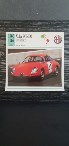 ALFA ROMEO GIULIETTA SZ CARTE EDITION ATLAS AUTO VOITURE | eBay