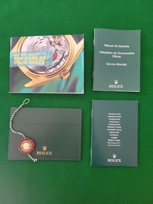 ROLEX FACTORY SERVICE BOOKLET SET | eBay