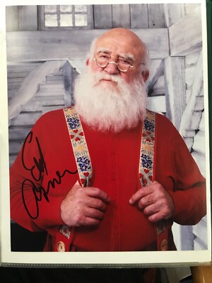 Ed Asner Signed Elf Santa 8x10 Photo Solid Signature | eBay